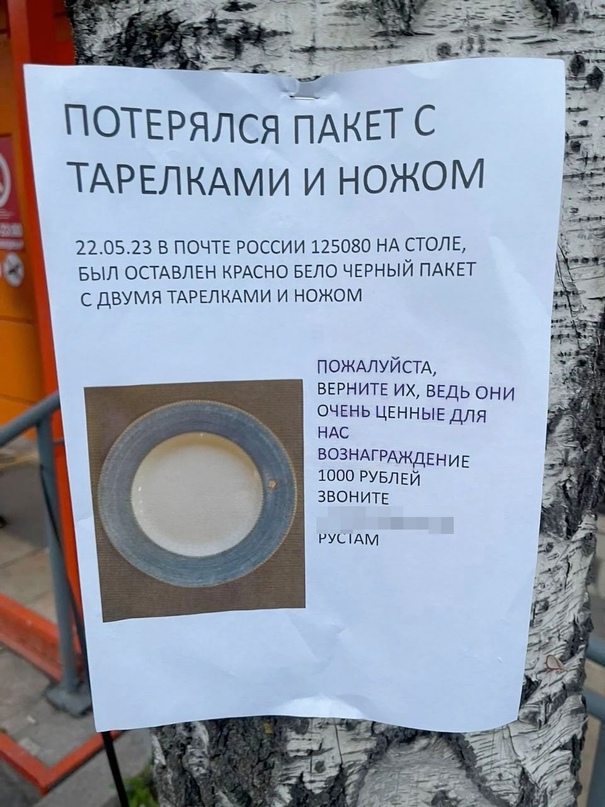 В Москве зумер расклеил объявления о пропаже маминой посуды Пацан